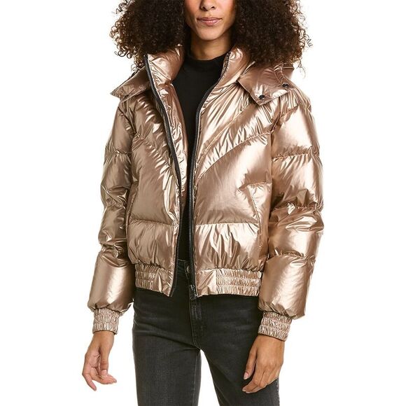 All Saints | Jackets & Coats | Allsaints Mika Metallic Puffer Coat ...